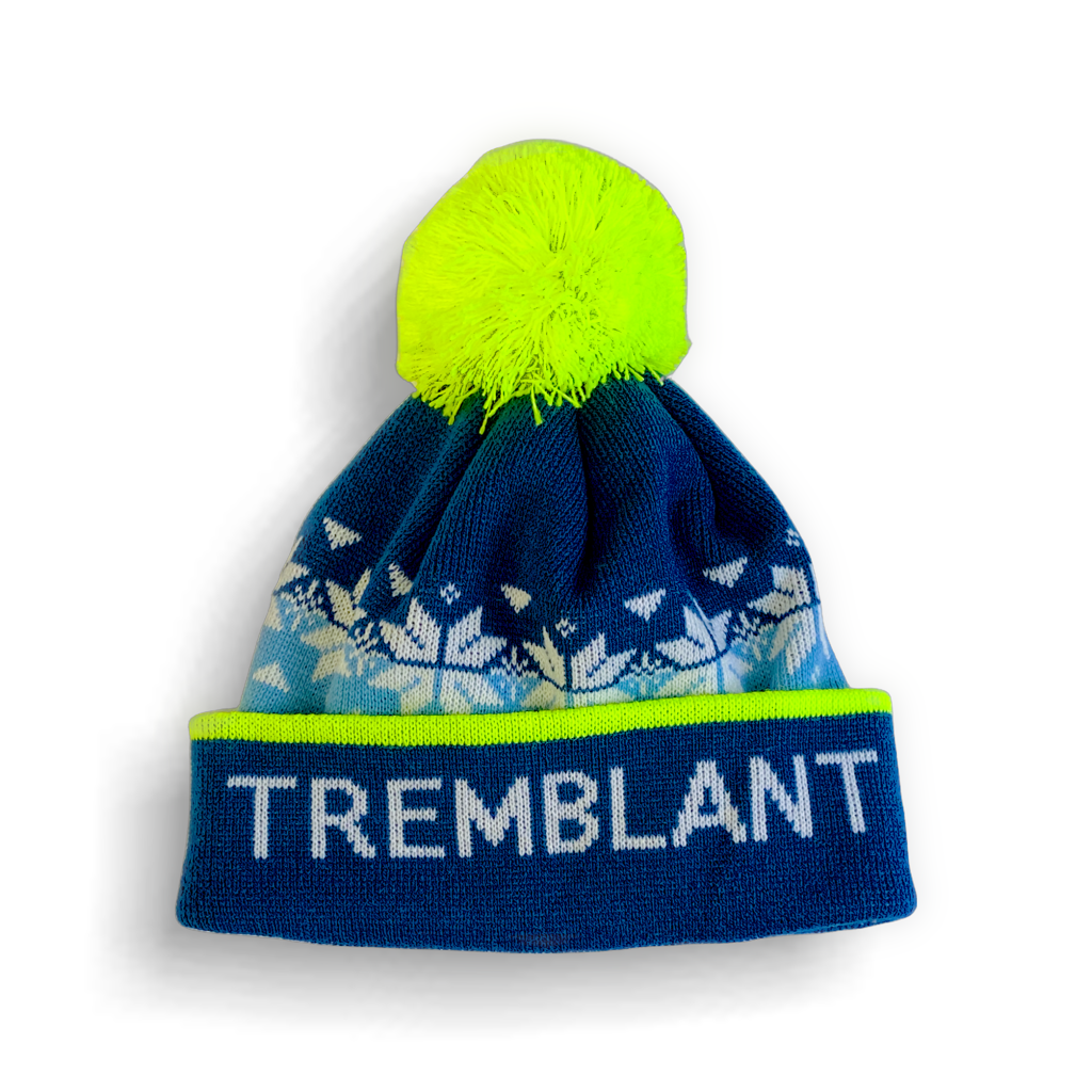 Multi-colored pompom logo tuque - Kids